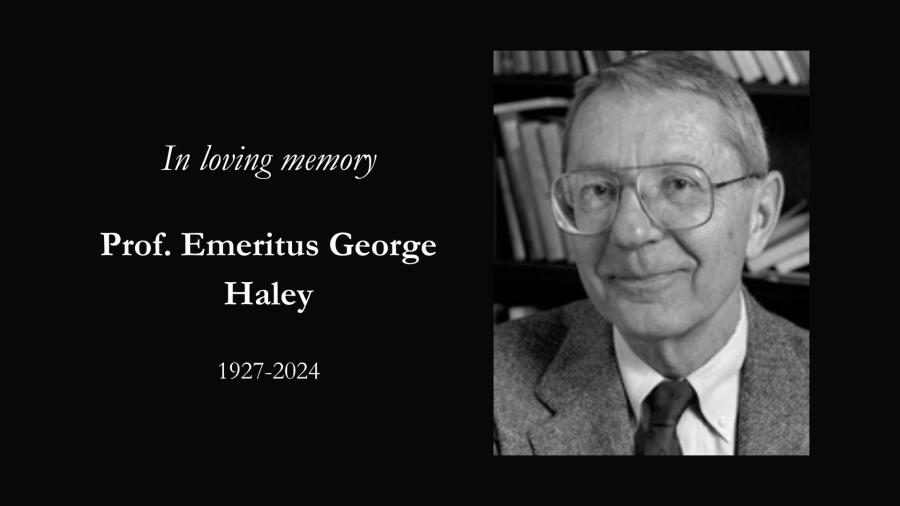 In Loving Memory: Prof. Emeritus George Haley (1927-2024) | Romance Languages & Literatures